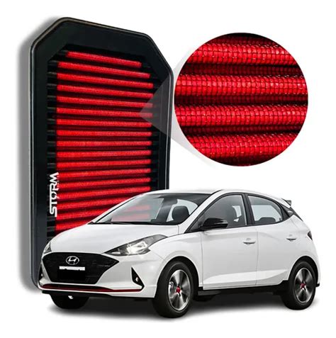 Filtro De Ar Esportivo Para Hb20 Sport 10 Turbo 2019 A 2022