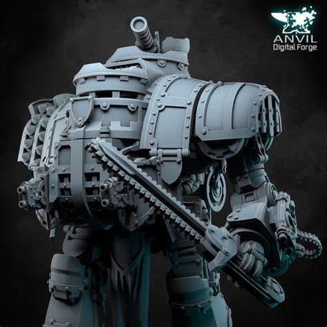 3d Printable Medieval Modular Mech Medium Chassis Anvil Digital