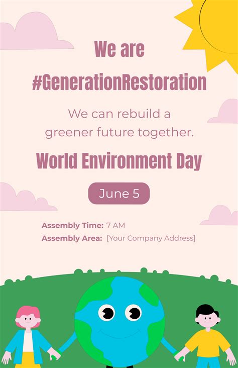 Free Clean And Healthy Environment Poster Template To Edit Online