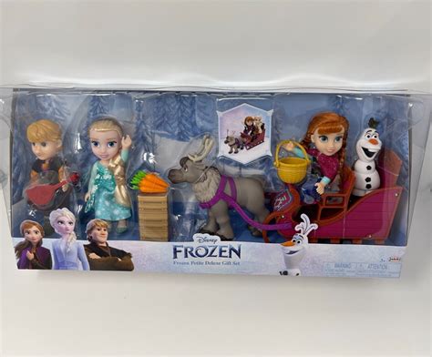 Disney Frozen Petite Deluxe Doll T Set Anna Elsa Kristoff Sven Olaf