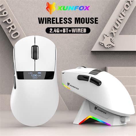 Jual Xunfox H9 Pro Mouse Gaming Bluetooth Wireless 3 Mode Surport Makro