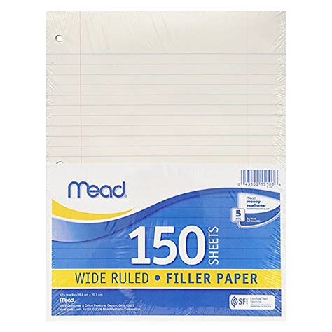 Wide Ruled Filler Paper 150 Sheets Delivered In As Fast As 15 Minutes