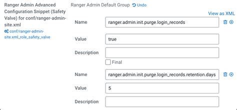 Configuring Purge Of X Auth Sess Data