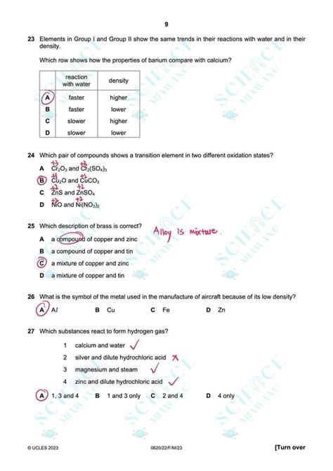Igcse 2023 Febmar Paper 0620 With Explained Answers Rigcse