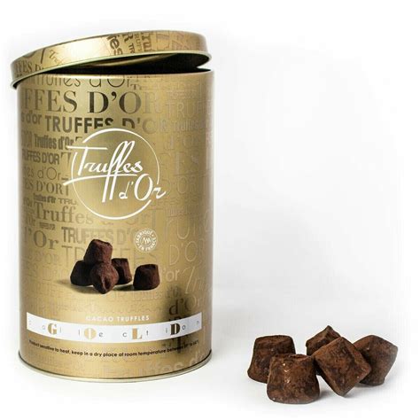 Truffes Dor French Chocolate Dusted With Cocoa Powder Truffles In Tin