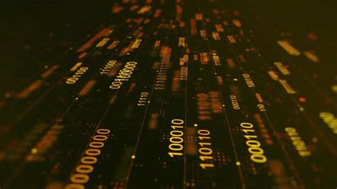 Digital Binary Code Background Golden V4 Backgrounds Motion Graphics Ft Analysis And Binary Code