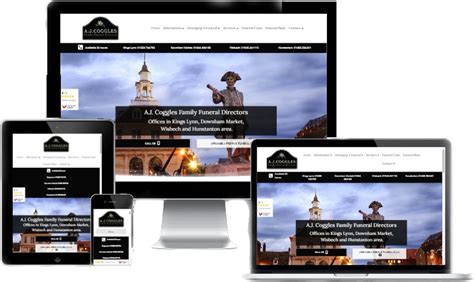 A J Coggles Funeral Director Websites
