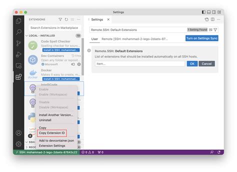 connect to renkulab sessions with ssh and local ide — renku documentation