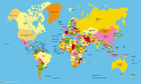 Mapas Del Mundo 2019 Más De 200 Imágenes Para Imprimir