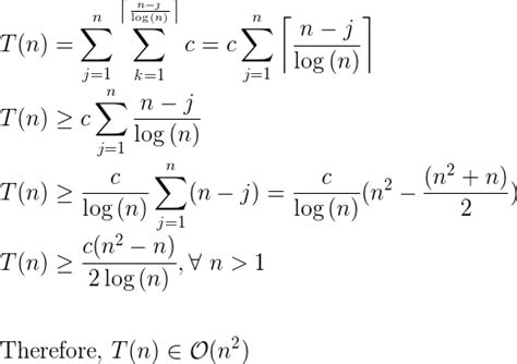 Algorithm Adding A Log In Asymptotic Analysis Stack Overflow
