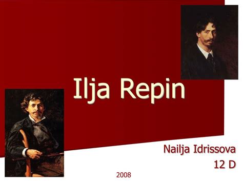 Ppt Ilja Repin Powerpoint Presentation Free Download Id 4728941