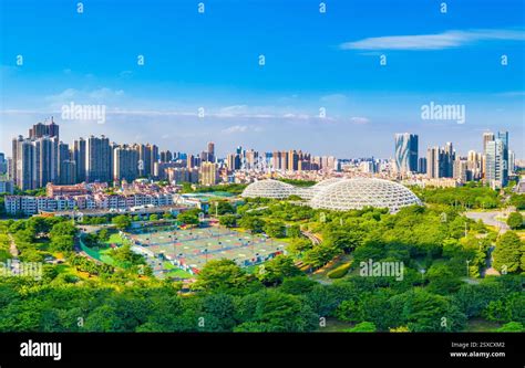 Aerial Scenery Of Wenhua Park Foshan City Guangdong Province China