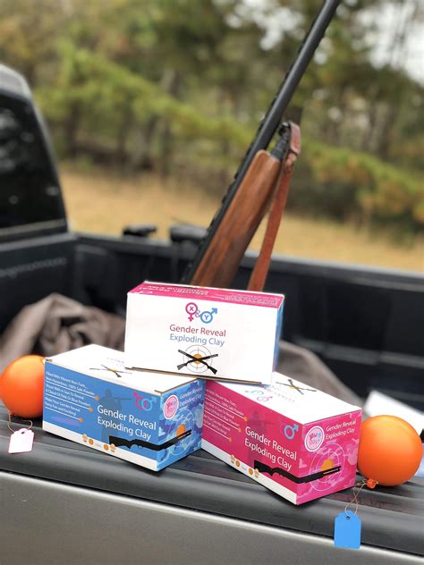 The Original Gender Reveal Orange Target Shotgun Exploding Target Balls