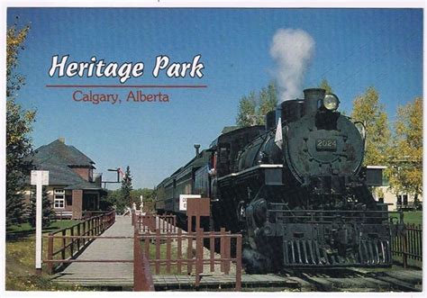 Postcard Locomotive 2024 Heritage Park Historical Village Calgary