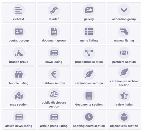 Icons For Components Content Editing Xp Strapi
