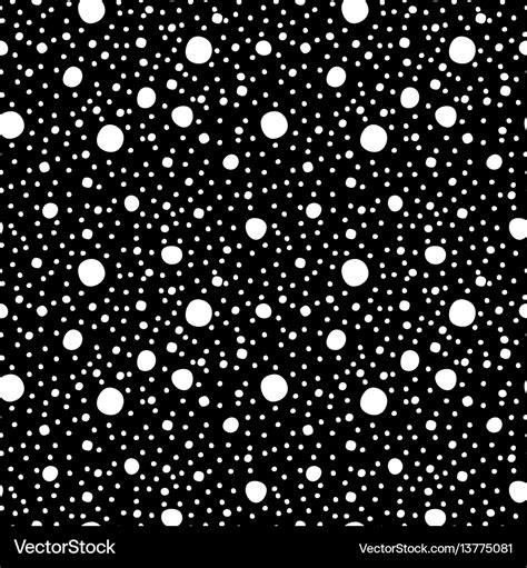 Polka Dot Painting Handdrawn Pattern Seamless Vector Image