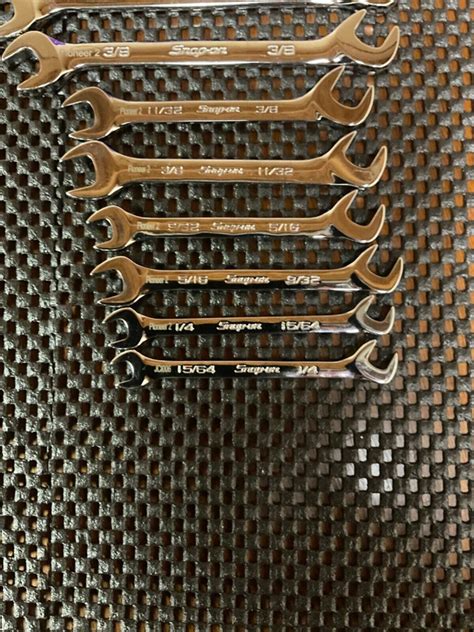 Snap On Angled Open Ended Wrench Set Sae 13 Pieces 4588588611