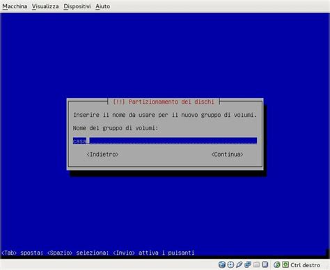 Installare Debian Configurazione Lvm Guidedebianizzatiorg