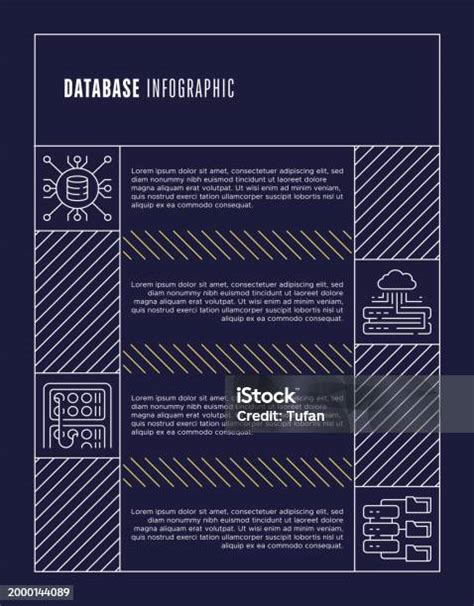 Database Infographic Template Data Analysis Storage Security Network