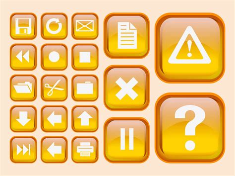 Shiny Buttons Graphics Vector Art And Graphics