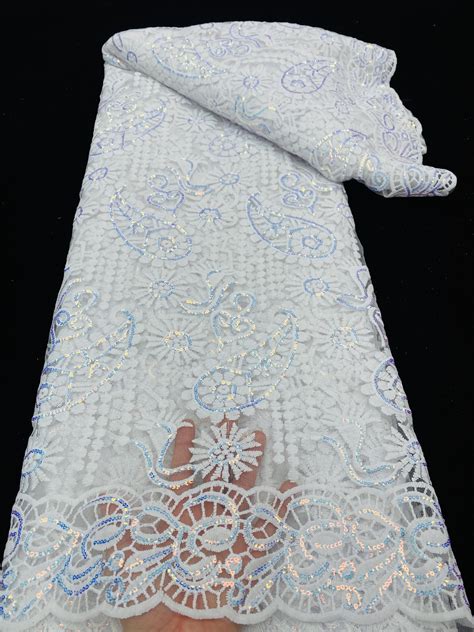 Niai 2024 Pure White Tissue Milk Silk Lace High Quality Cord Lace And