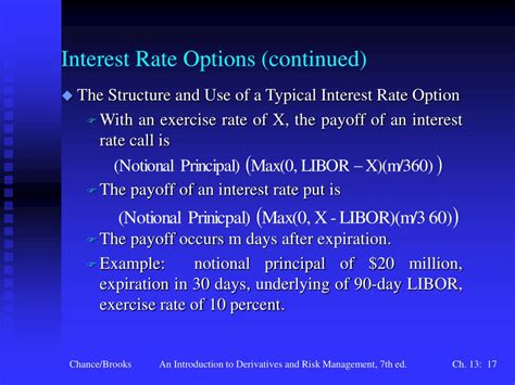Ppt Chapter 13 Interest Rate Forwards And Options Powerpoint