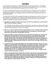 Improving Physical Activity And Fitness Levels Lab Report Course Hero