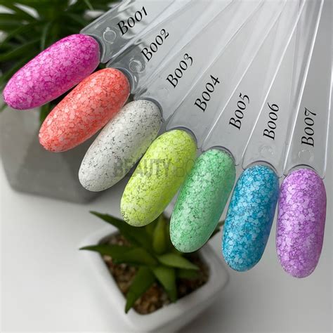 Гель-лак ART Bubble №B006 (полупрозрачный голубой с белыми хлопьями ...