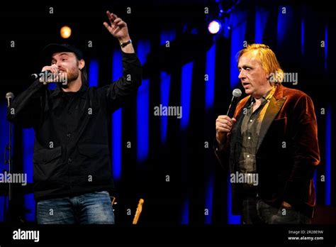 Amsterdam Marcel Van Roosmalen And Donnie During The Presentation Of His Second Hefty