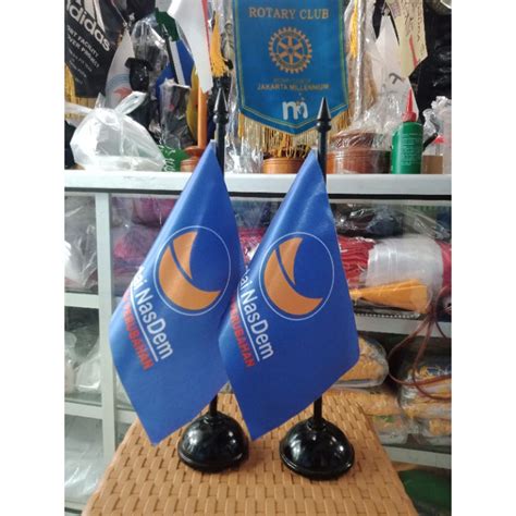 Jual Tiang Kayu Mejabendera Partai Nasdem Shopee Indonesia