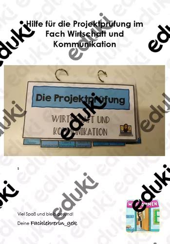 Hilfe Für Die Projektprüfung Wik Unterrichtsmaterial Im Fach