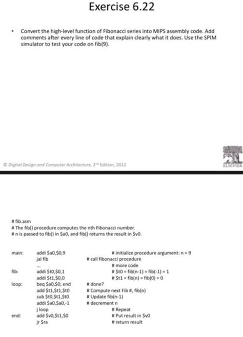 solved convert the high level function of fibonacci series