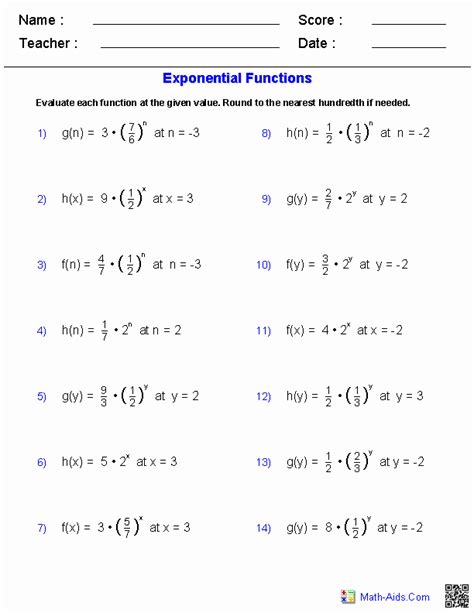50 Simplify Exponential Expressions Worksheet Chessmuseum Template
