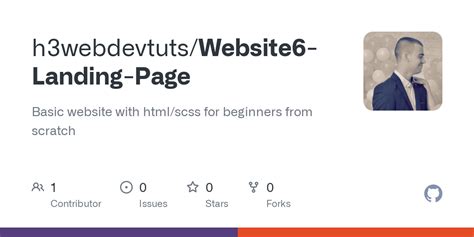 github h3webdevtuts website6 landing page basic website with html