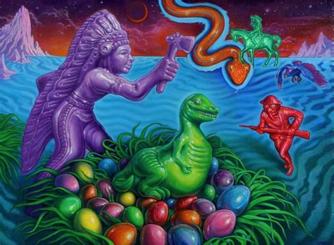 Allan Innman Maternal Instincts On The Mesozoic Plains For Sale At