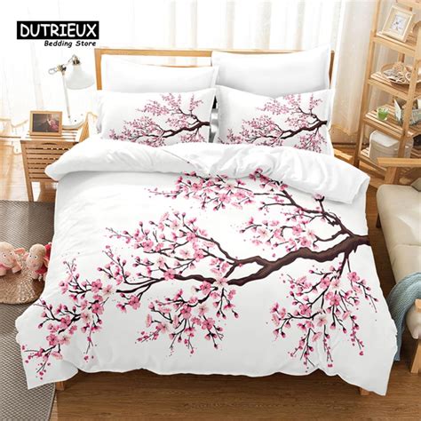 Beautiful Flowers Bedding Set 3pcs Flowerduvet Cover Set Soft