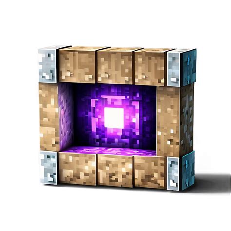 Minecraft Nether Portal Art Png Rfv4 Png Image