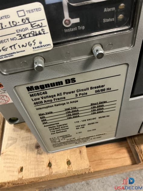 6 Eaton Magnum Ds Mdsc40 4000a Circuit Breakers Usa Decom