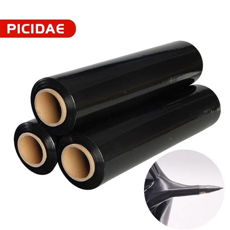 Pe 블랙 스트레치 필름 산업용 포장 클링 필름 신소재 강력한 인장 보호 개인 정보 보호 Aliexpress