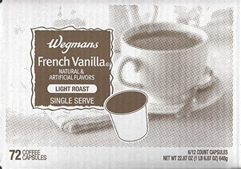Wegmans Single Serve Coffee Capsules Case Of 72 French Vanilla
