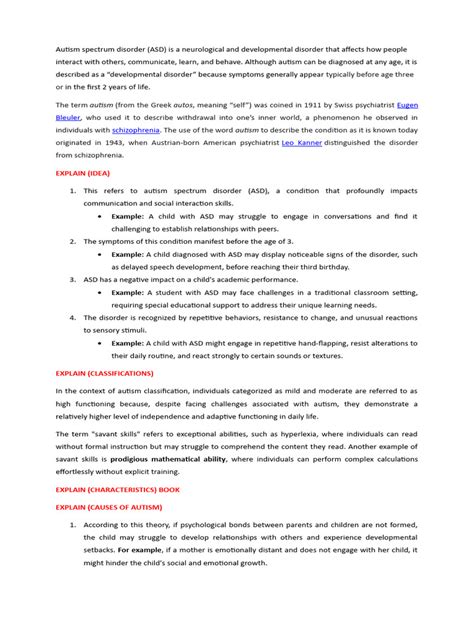 Autism Script Report Download Free Pdf Autism Spectrum