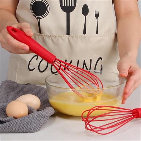 Holloyiver 10 Silicone Balloon Whisk Perfect For Non Stick Cookware