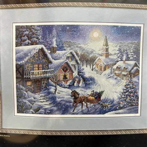 Cross Stitch Kit Sleigh Ride Christmas Dimensions Gold 8689 15x11 For