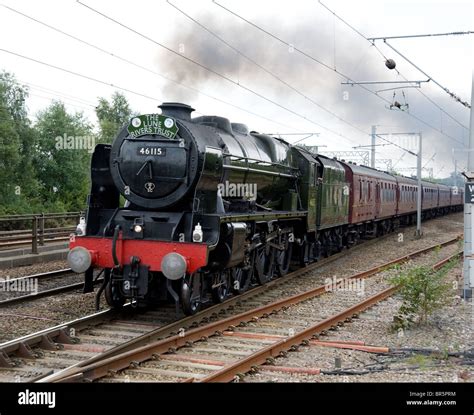 The Rebuilt Royal Scot Class Locomotive Scots Guardsman Hauling A