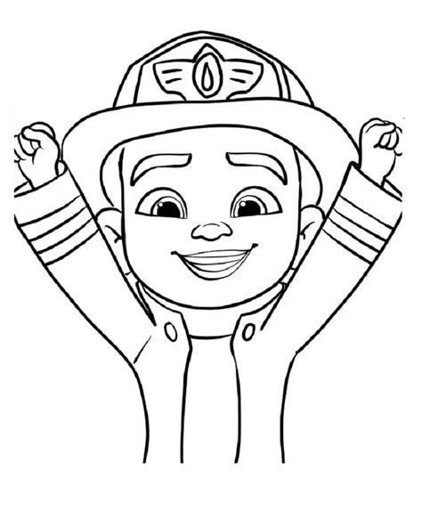 Firebuds Bo Coloring Pages 4 Printable Sheets Simple To Draw Easy