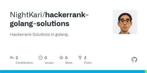Github Nightkarihackerrank Golang Solutions Hackerrank Solutions In