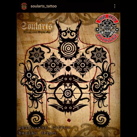 Progressive Dayak Art Soul Arts Rajahtubuh Ibanic Tatto Design Seni Fraktal Tato Borneo Ide Tato