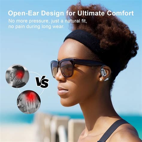 Mivo Open Ear Headphones Wireless Open Ear Earbuds Lightweight And Soft