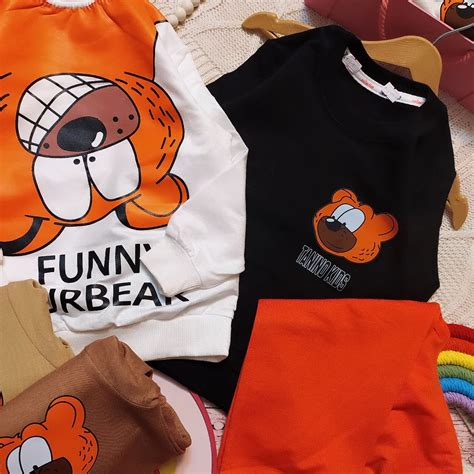 ‎نی نی مهرلباس بچگانهلباس نوزادیسیسمونی‎ ‎بلوز شلوار ببر فانی سایز بندی ۴۰٫۴۵ جنس دورس پنبه