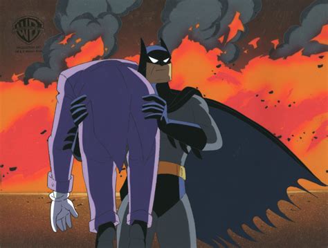 Batman Jokermedium Original Production Cel On Printed Background